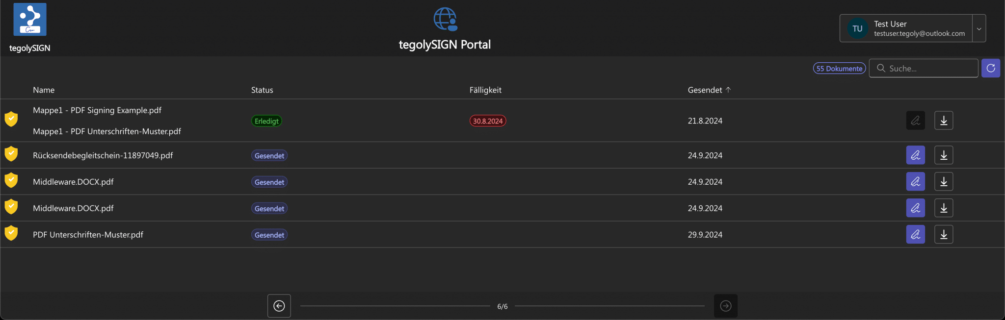 tegolySign Portal - tegolySIGN
